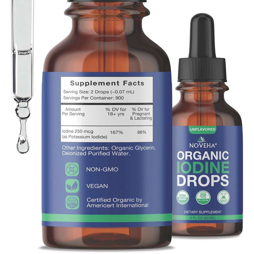 NOVEHA iodine drops for energy support