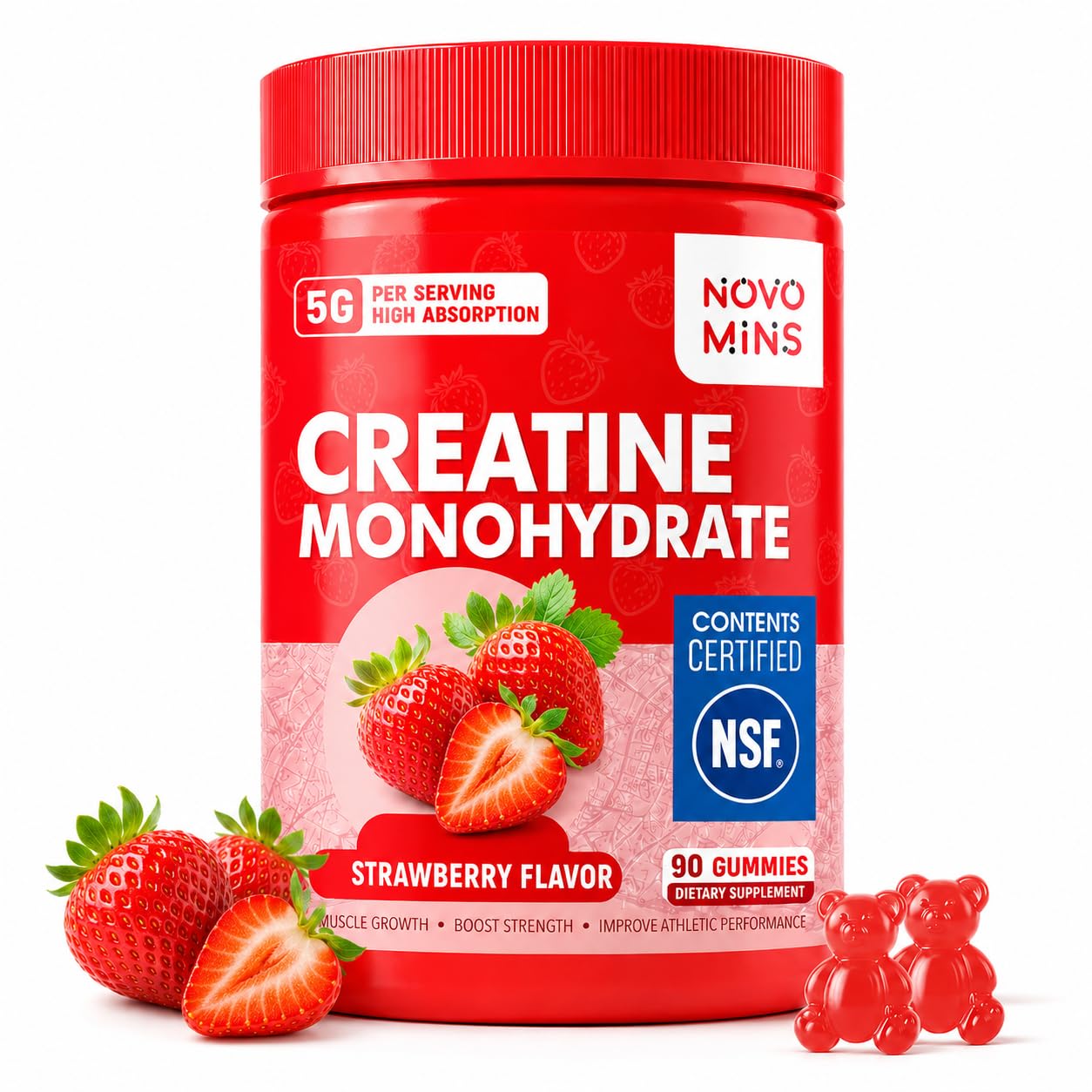 Novomins creatine gummies for energy