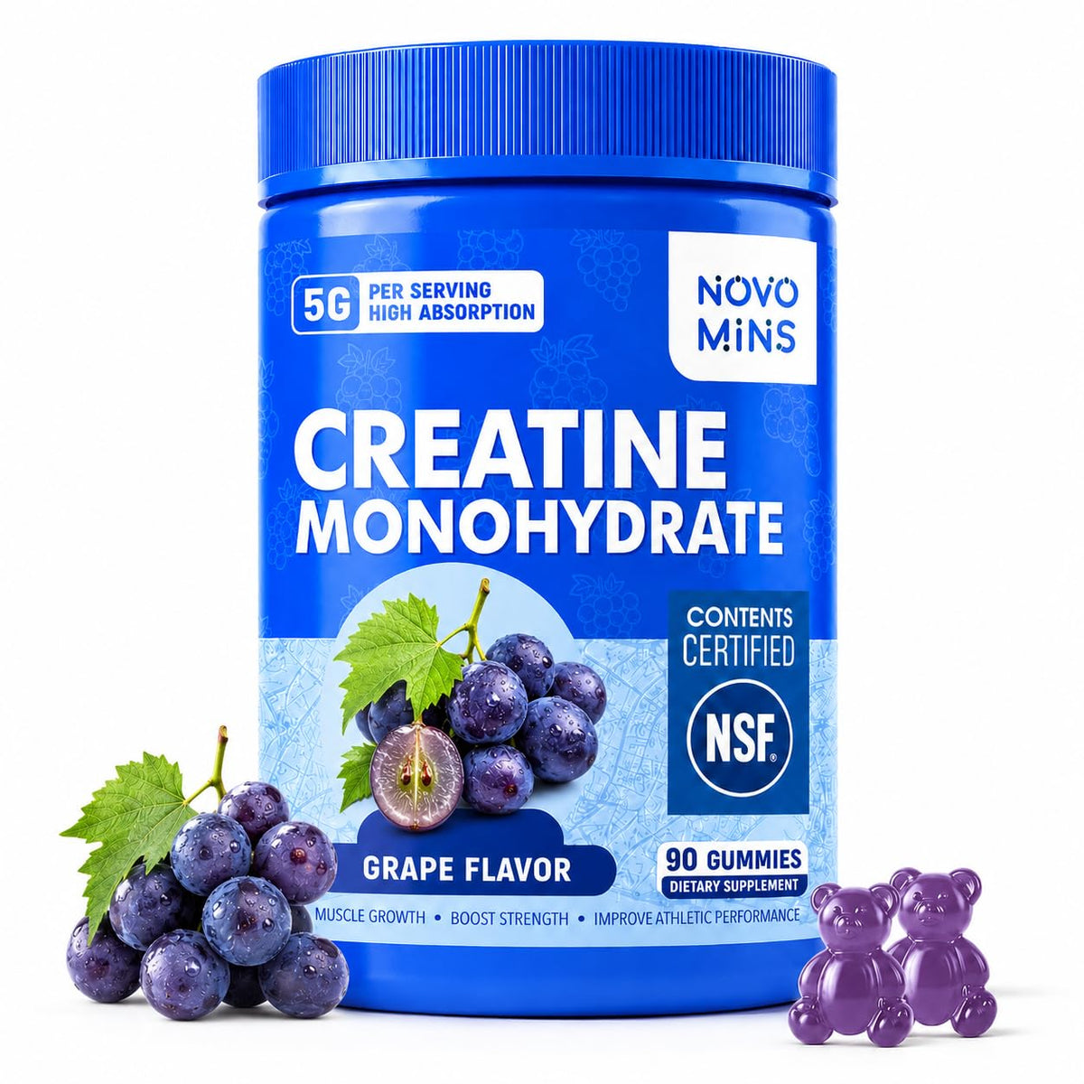 Novomins creatine gummies for energy
