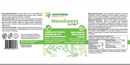 NovoSweet Glyvia health benefits