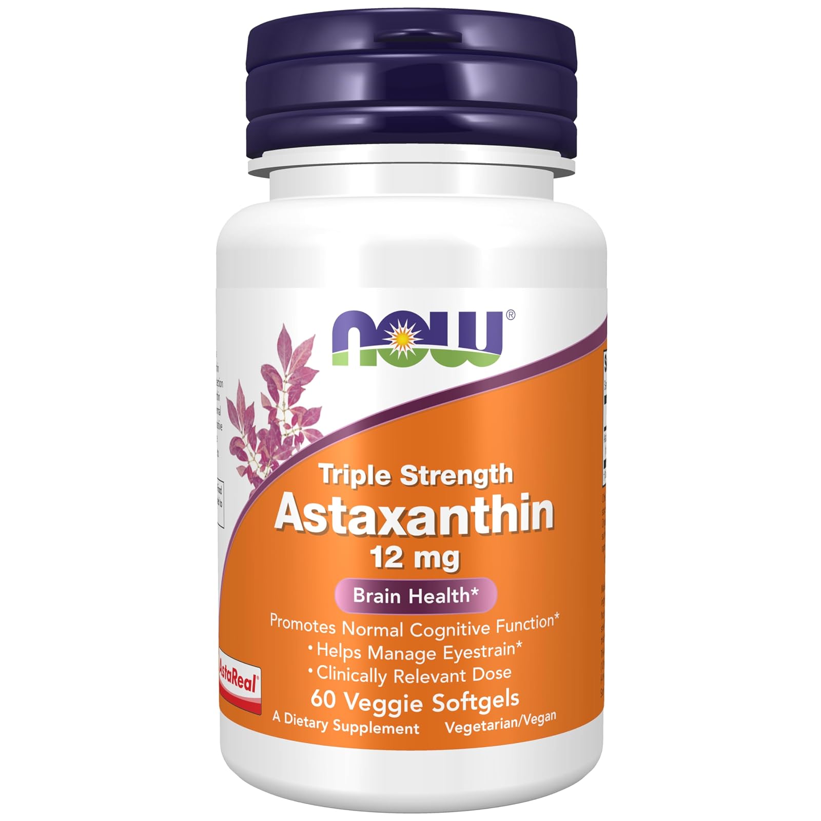 Now Astaxanthin 12 mg veggie softgels