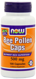 NOW Bee Pollen capsules for energy