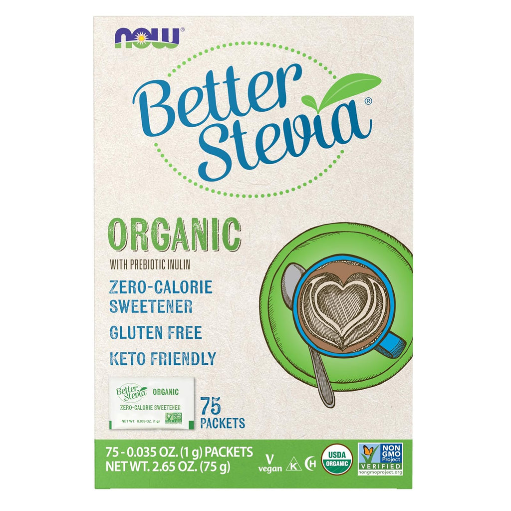 NOW BetterStevia organic sweetener packets