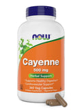 Now Cayenne 500 mg veg capsules