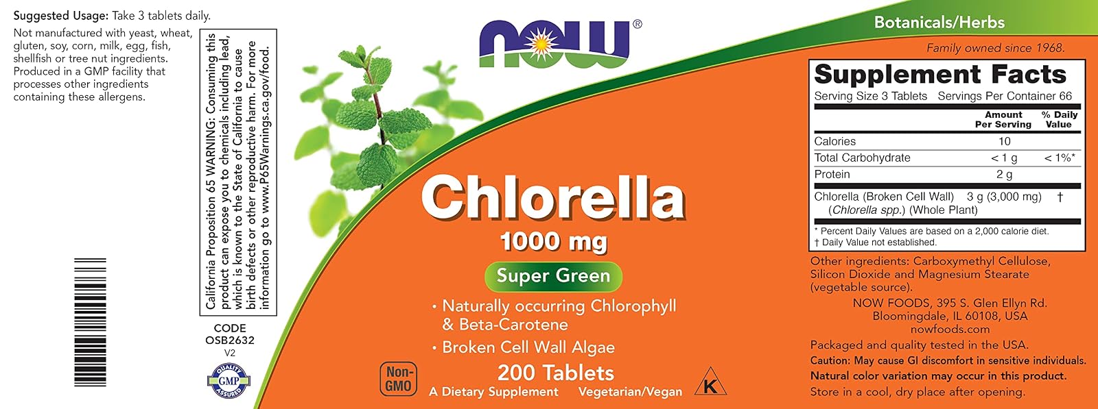 Now chlorella for detox support