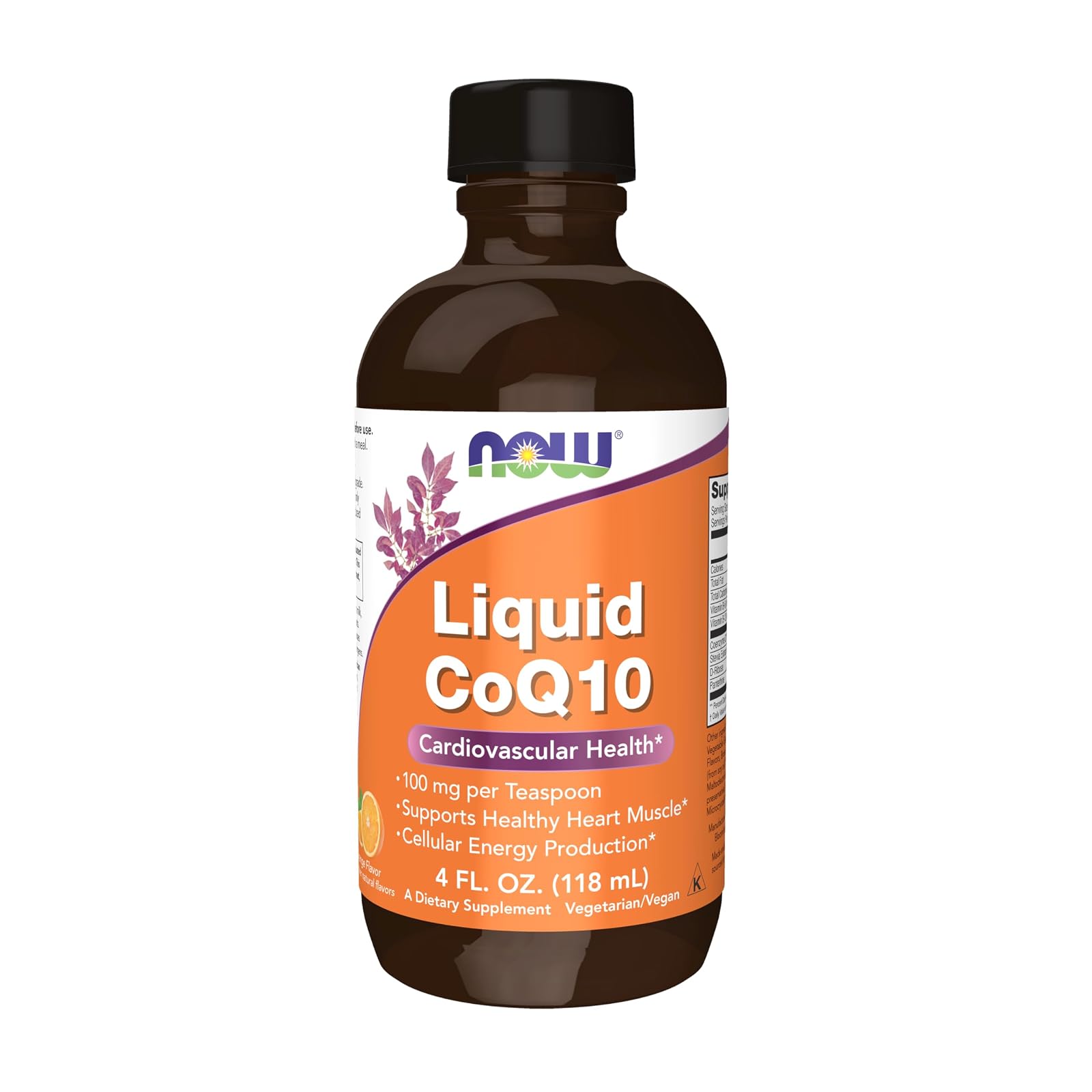 NOW CoQ10 liquid supplement benefits