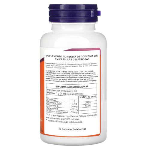 NOW coq10 ubiquinol heart health support
