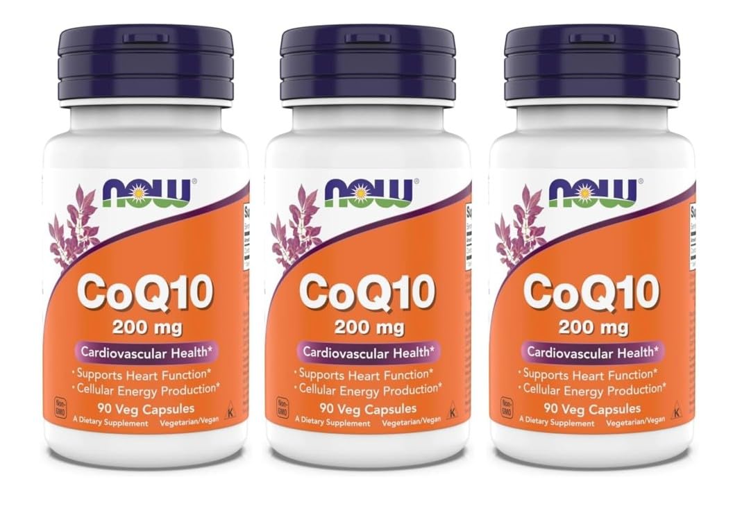 Now CoQ10 vegetarian capsules for energy