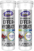 NOW Effer-Hydrate electrolyte tablets for hydration