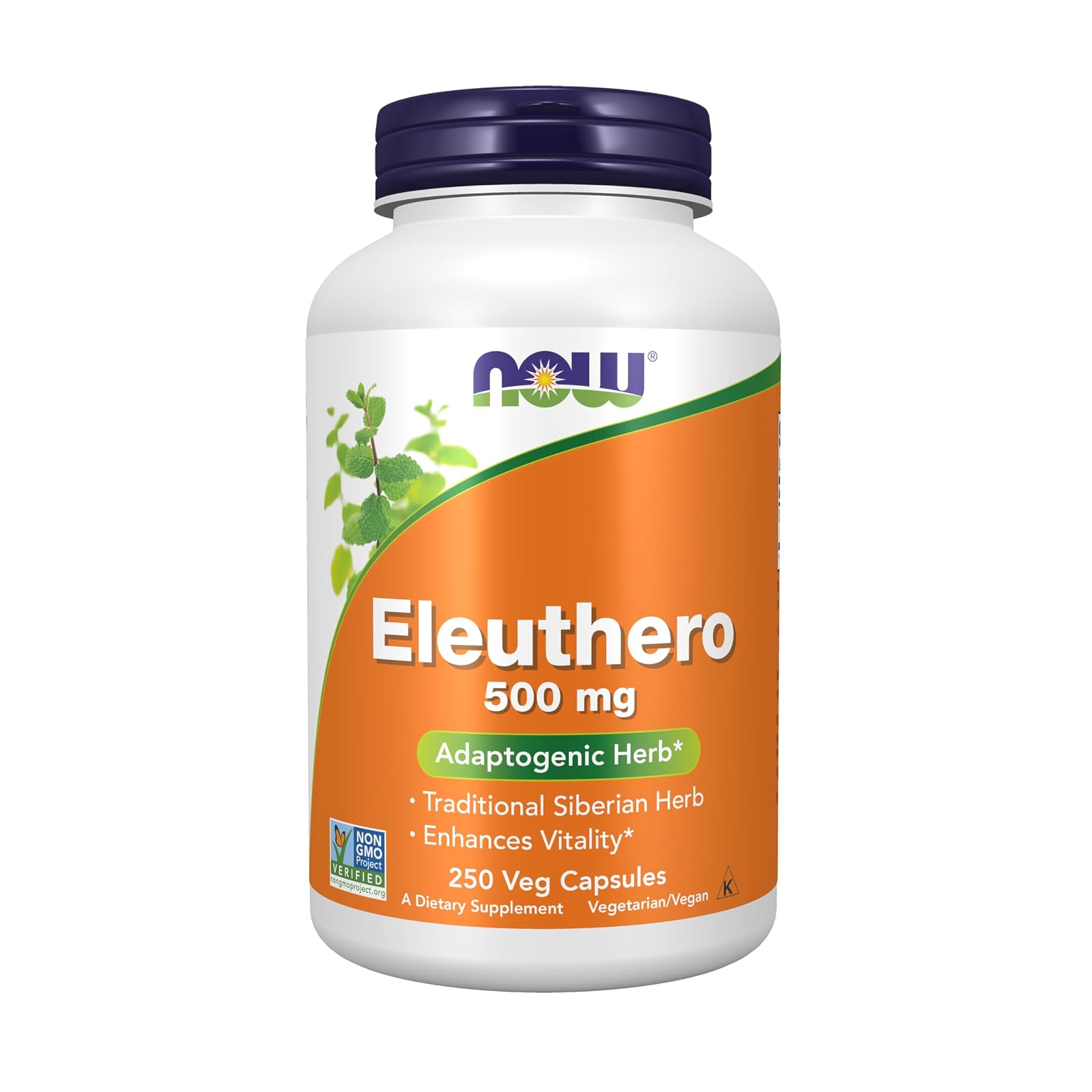 NOW Eleuthero 500 mg capsules