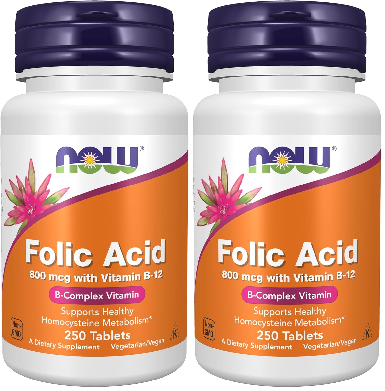 NOW Folic Acid vitamin B complex