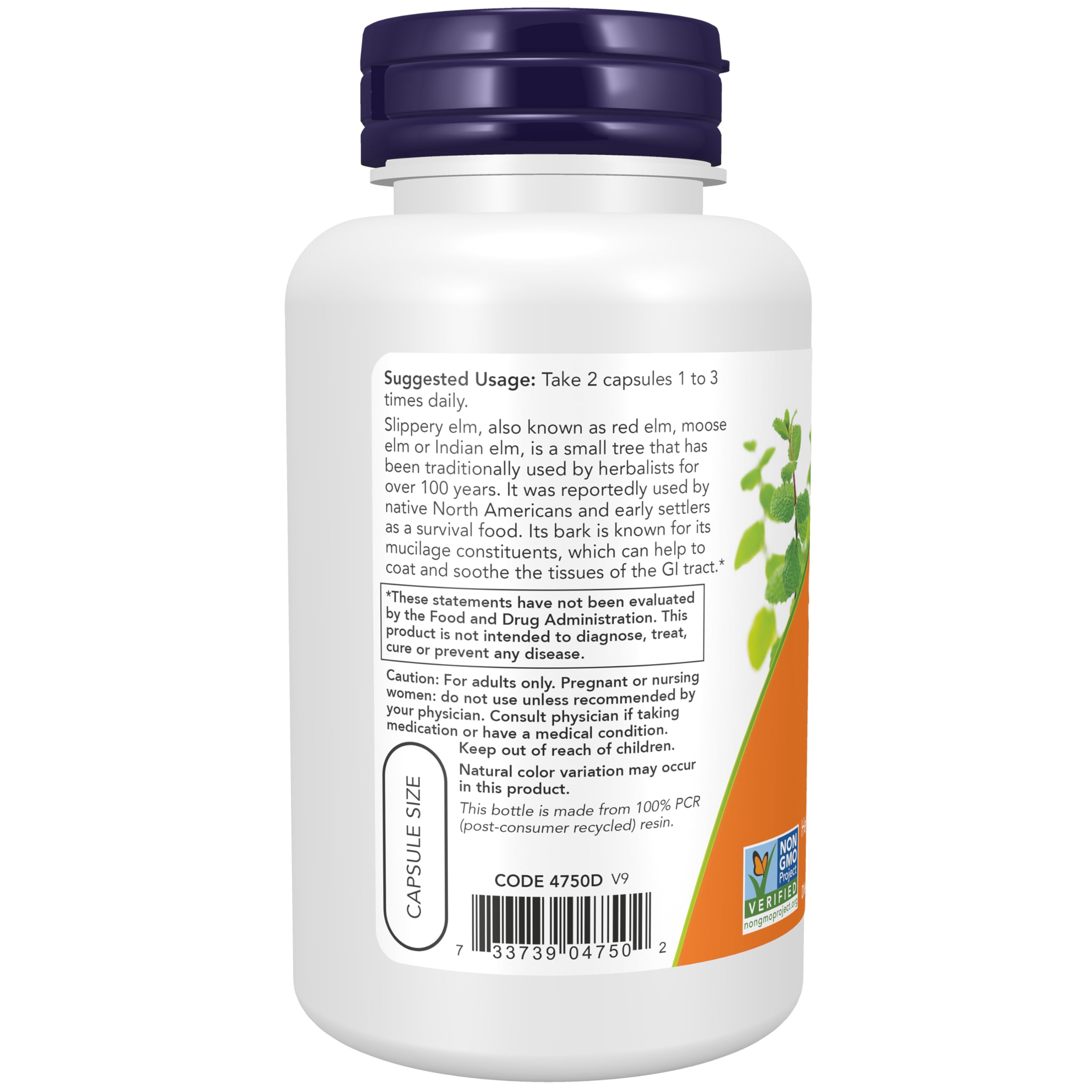 Now Foods 400mg Slippery Elm benefits