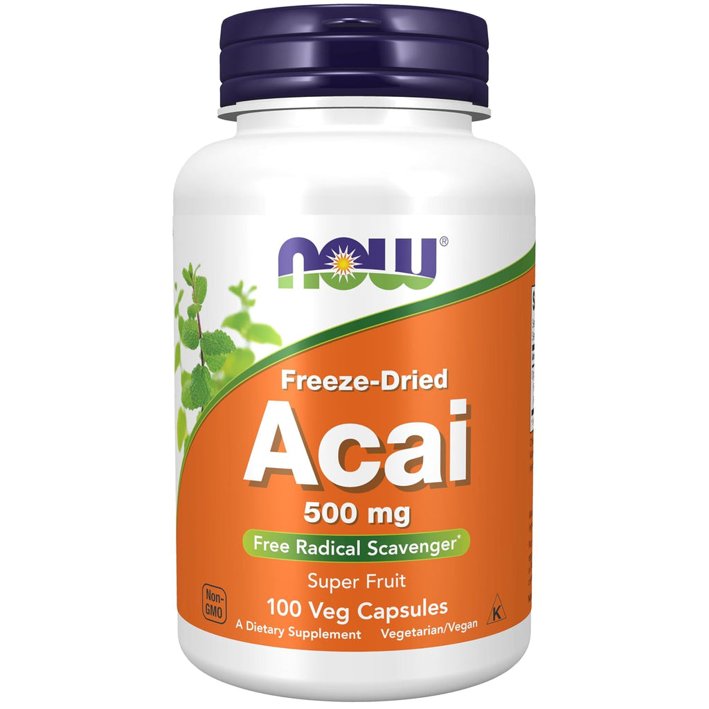 NOW Foods Acai 500 mg capsules