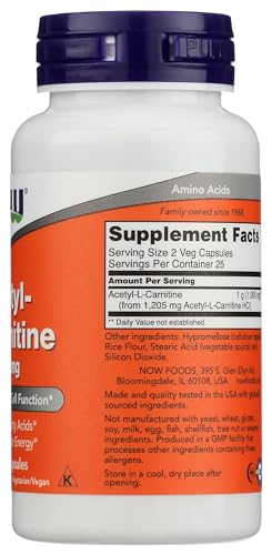Now Foods acetyl l-carnitine benefits