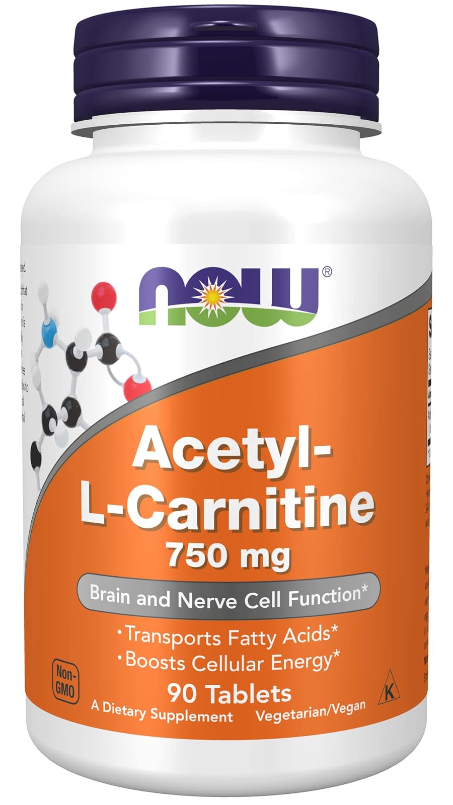 Now Foods Acetyl-L-Carnitine tablets for energy