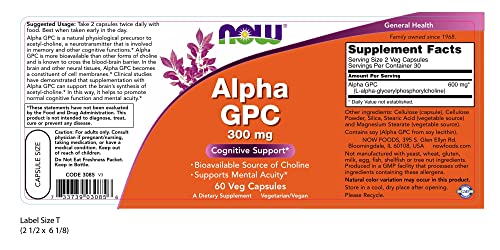 NOW Foods Alpha GPC energy-boosting supplements