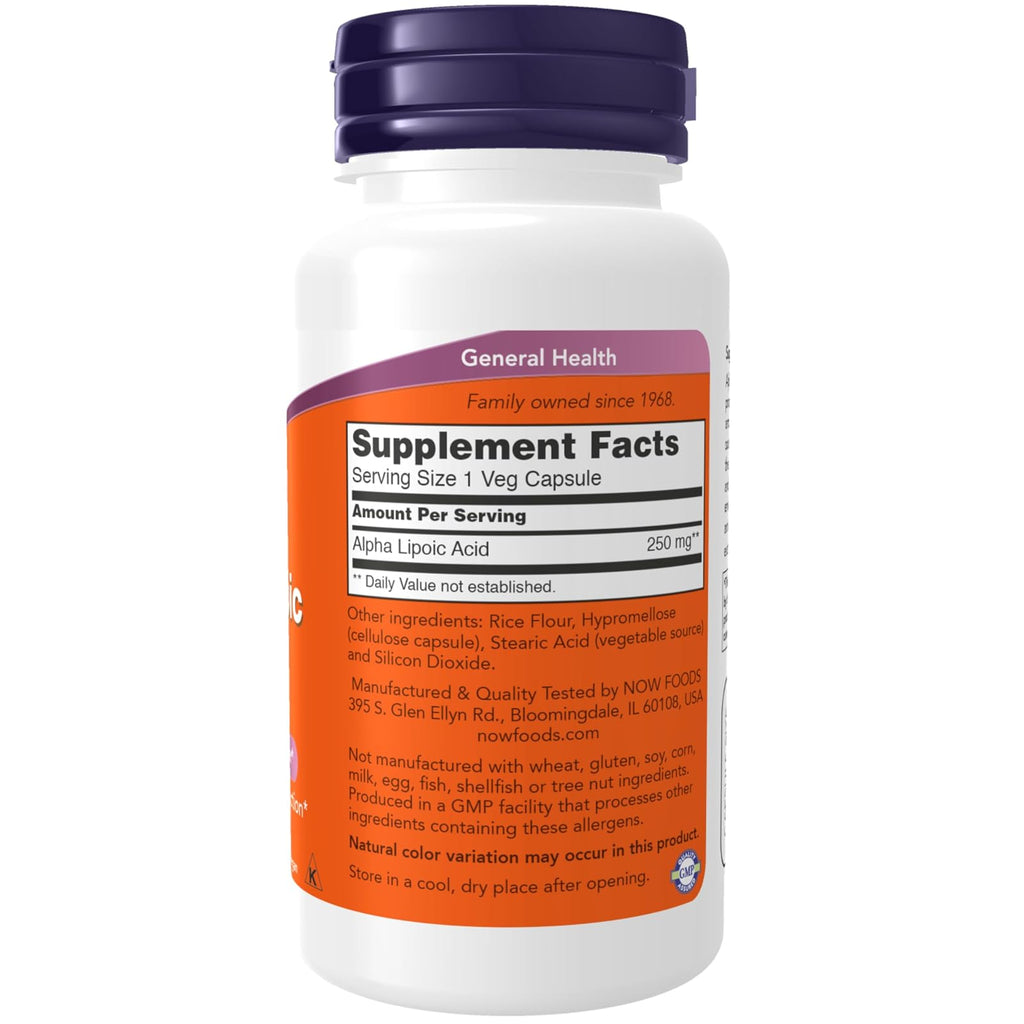 NOW Foods alpha lipoic acid capsules