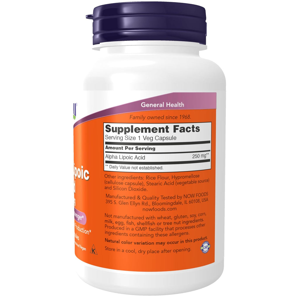 NOW Foods alpha lipoic acid capsules