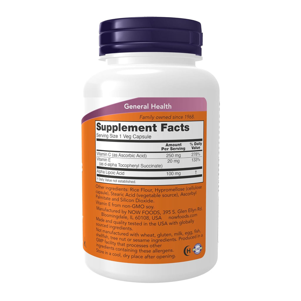 NOW Foods alpha lipoic acid supplement