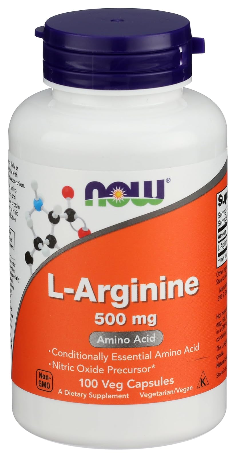 Now Foods Arginine 500 mg capsules