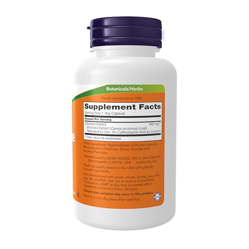 Now Foods artichoke capsules for weight management