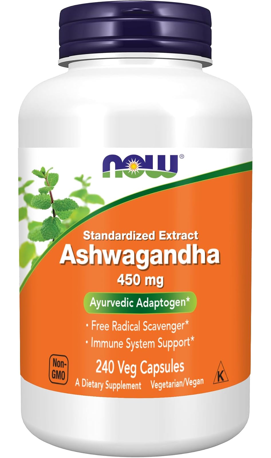 NOW Foods ashwagandha capsules for stress relief