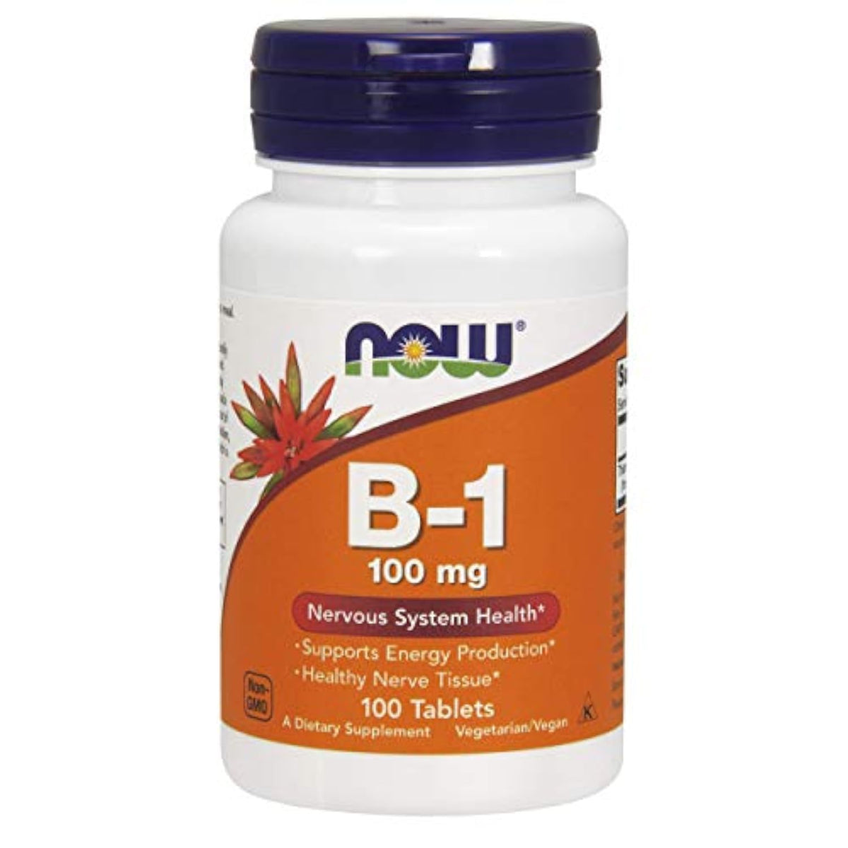Now Foods B1 vitamin capsules for energy