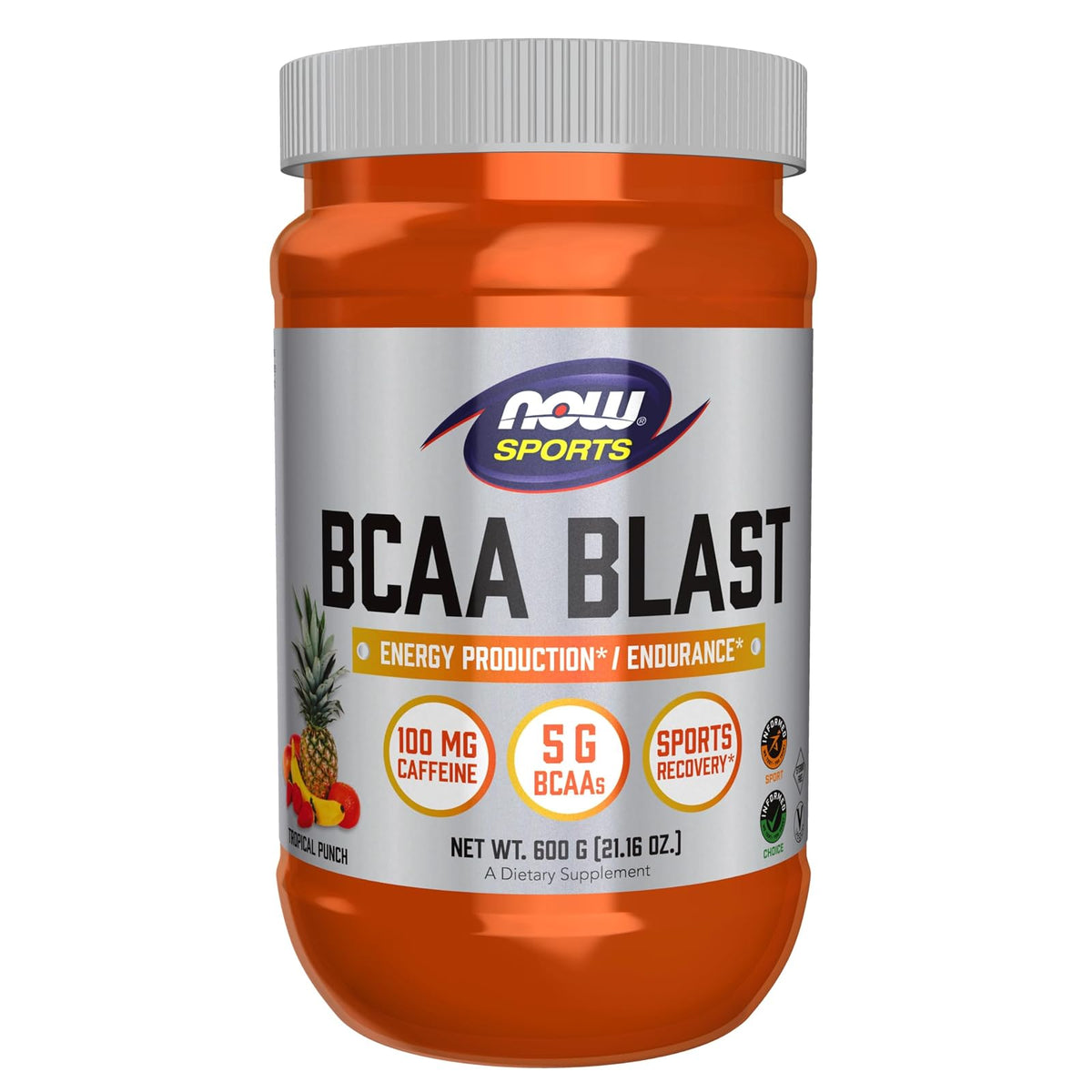 NOW Foods BCAA tropical punch flavour