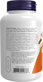 NOW Foods Betaine HCl capsules for seniors
