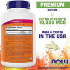 NOW Foods biotin capsules for nails