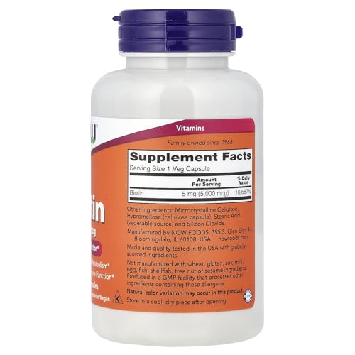 Now Foods biotin for beauty