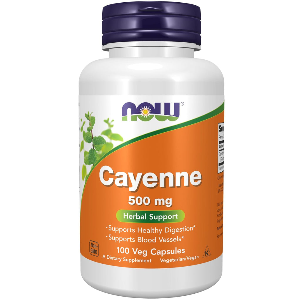 NOW Foods cayenne capsules for digestion