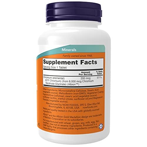 NOW Foods chromium for metabolic health