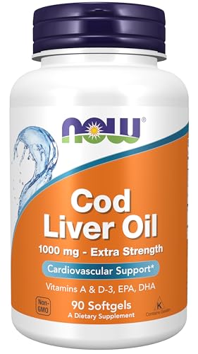 NOW Foods cod liver oil softgels