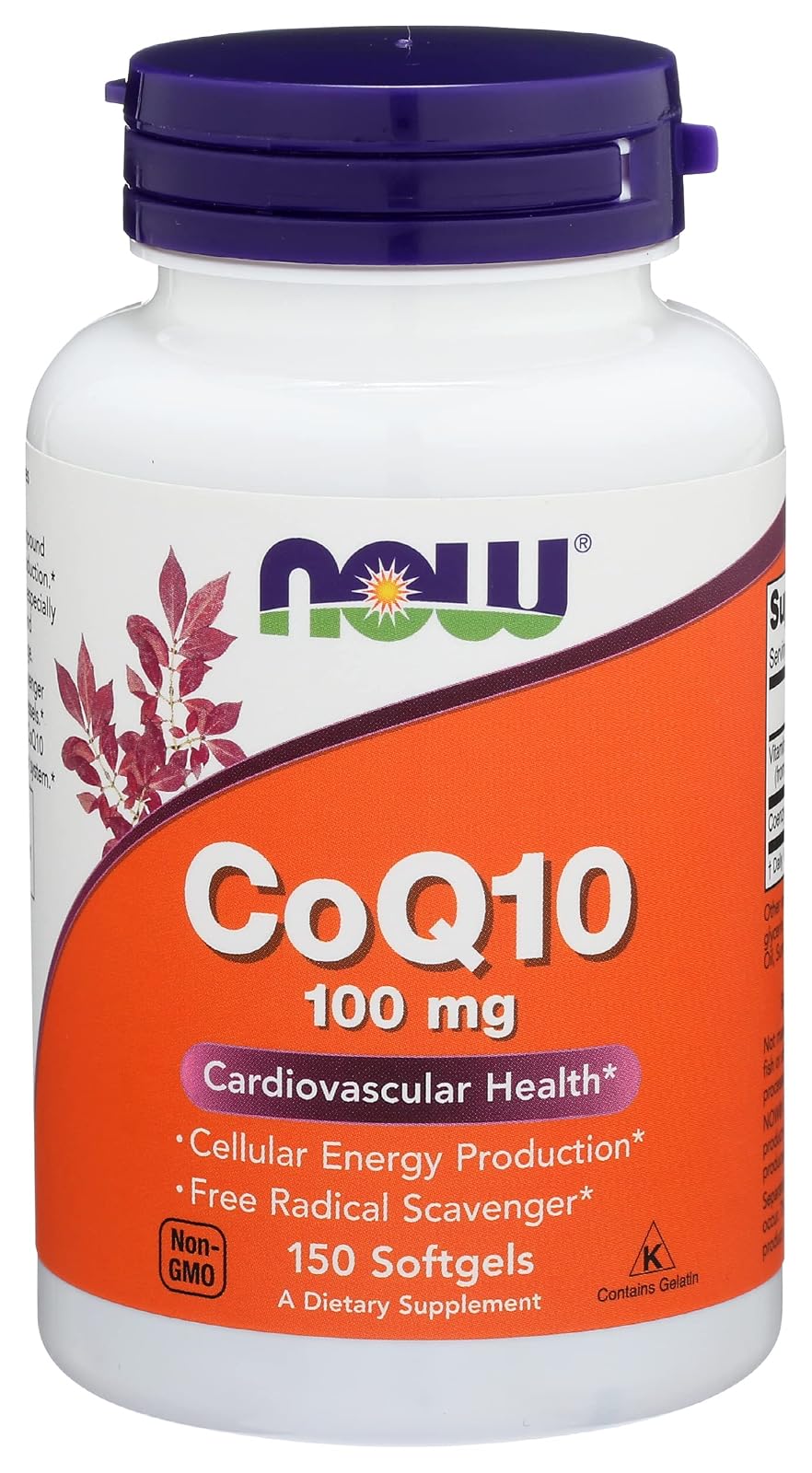 NOW Foods CoQ10 100 mg softgels