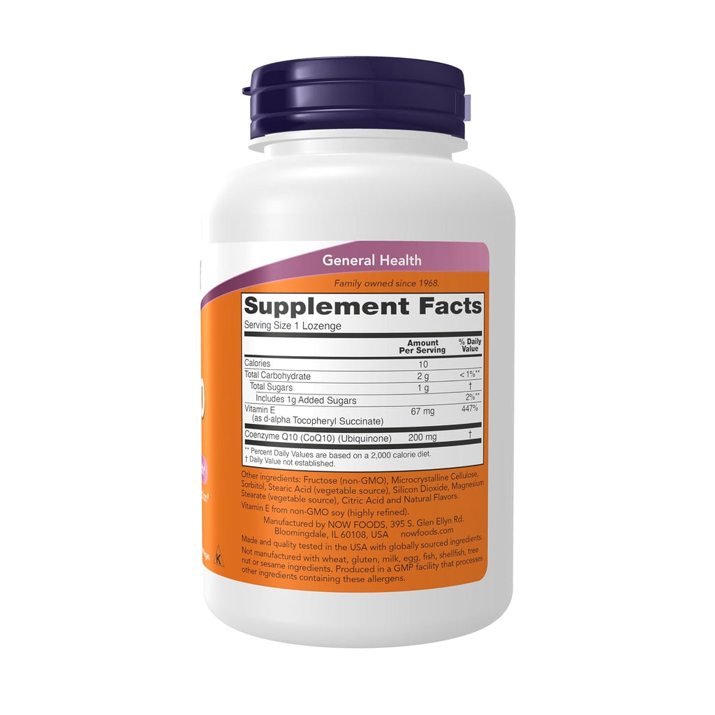 NOW Foods coq10 200 mg supplement
