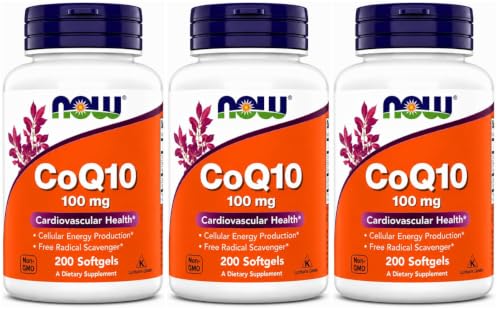 NOW Foods CoQ10 softgels for heart health