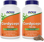NOW Foods Cordyceps 200 mg capsules