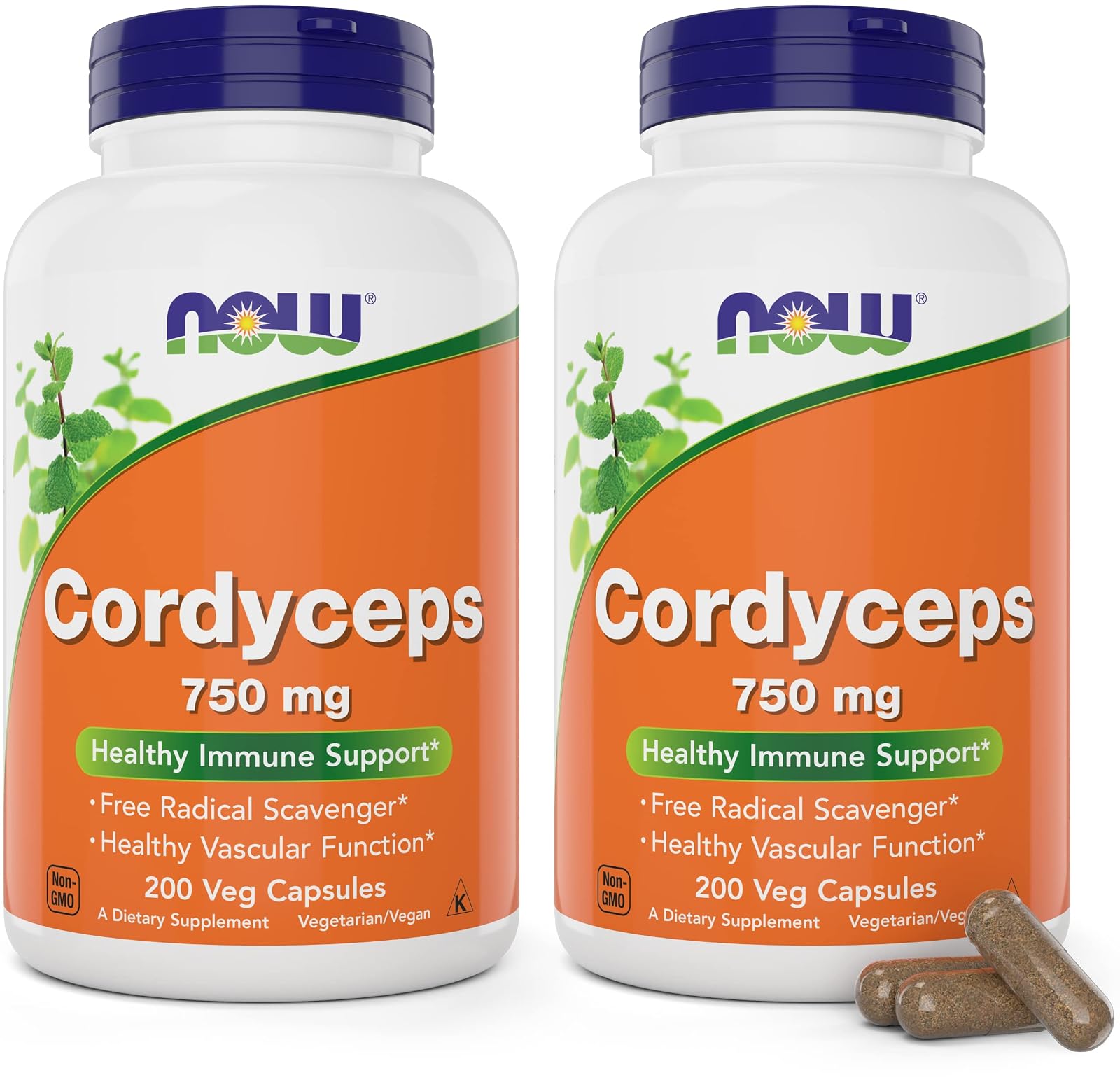 NOW Foods Cordyceps 200 mg capsules