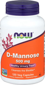 Now Foods D-Mannose 500 mg capsules