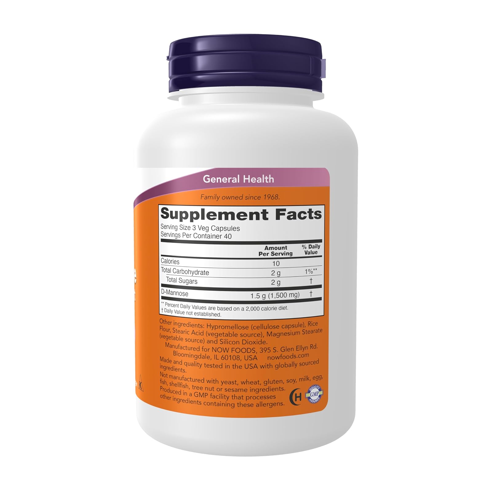 NOW Foods D-Mannose for natural support
