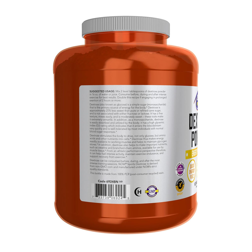 NOW Foods dextrose for workout recovery