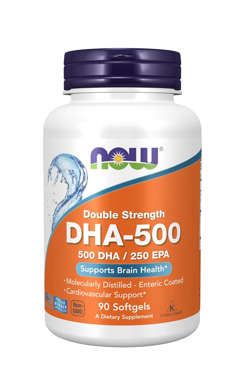 NOW Foods DHA 500 mg softgels