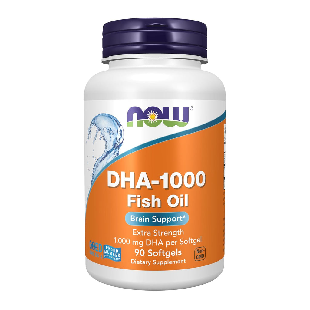 NOW Foods DHA softgels for brain health