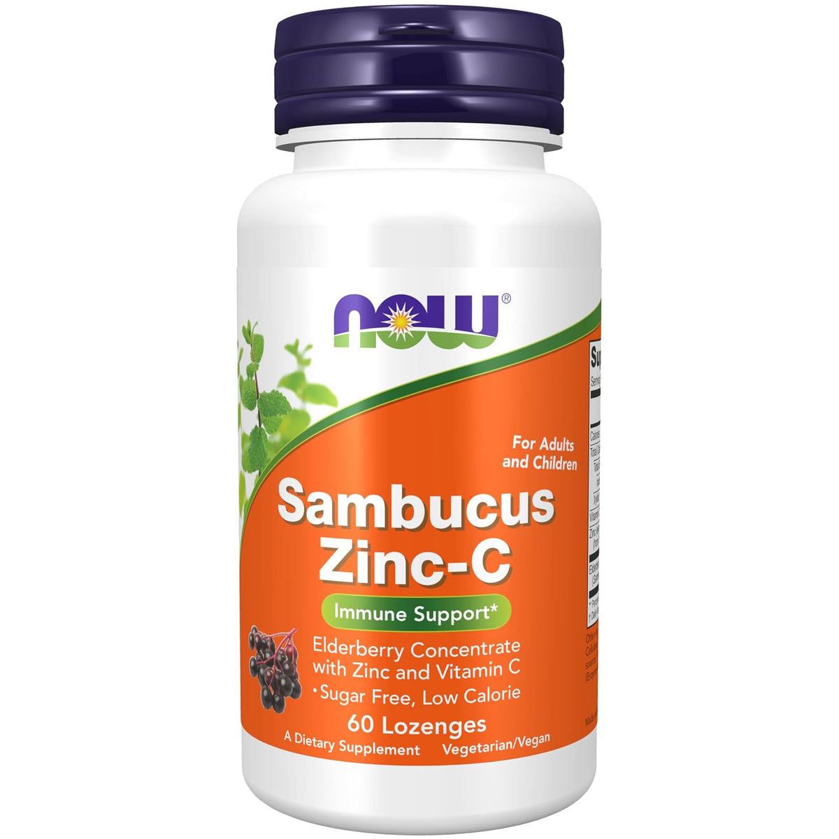 NOW Foods elderberry lozenges with zinc