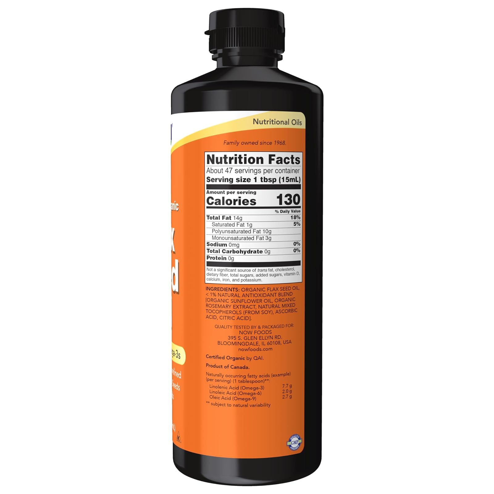 NOW Foods flaxseed oil 24 oz