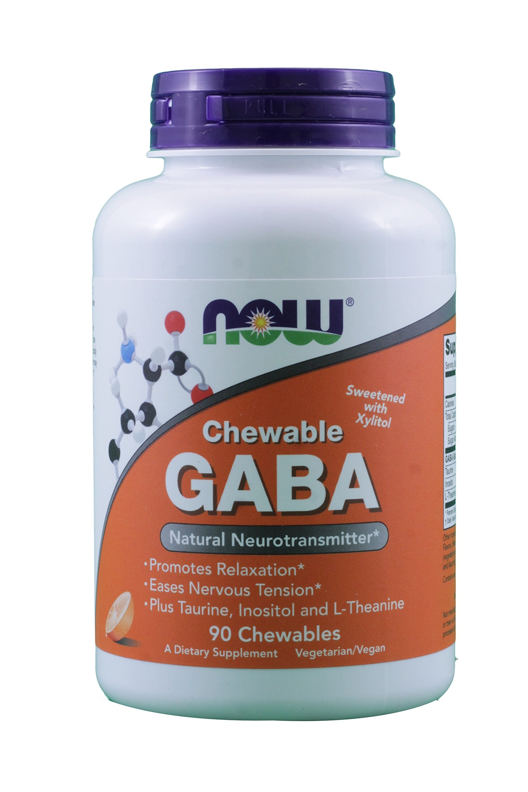 NOW Foods GABA chewable tablets