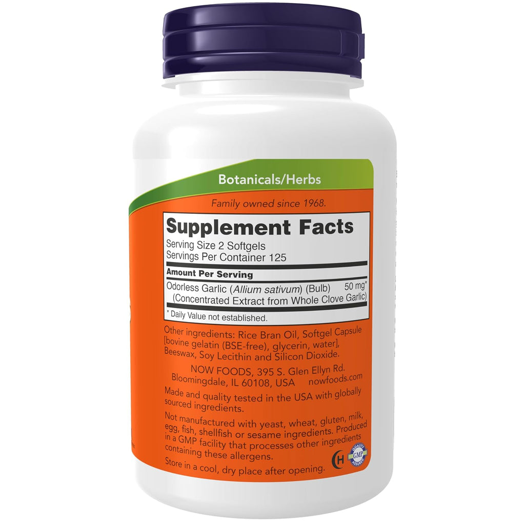 NOW Foods garlic extract benefits