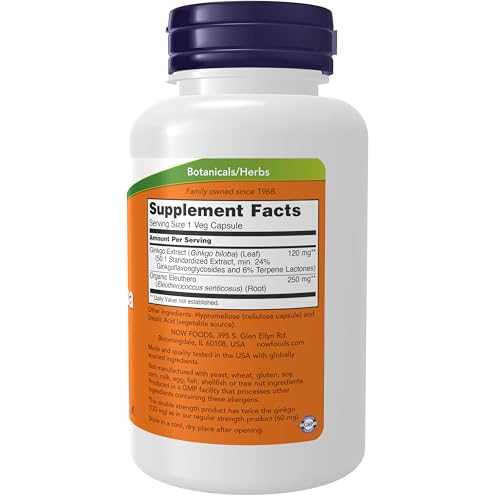 NOW Foods ginkgo biloba benefits