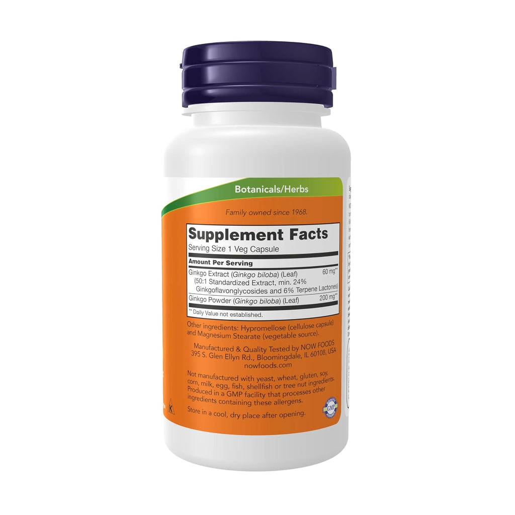 NOW Foods ginkgo biloba benefits